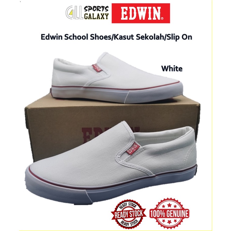 [Edwin] [Clearance](Yellowish)Edwin 207 White School Shoe/ Canvas Shoe ...