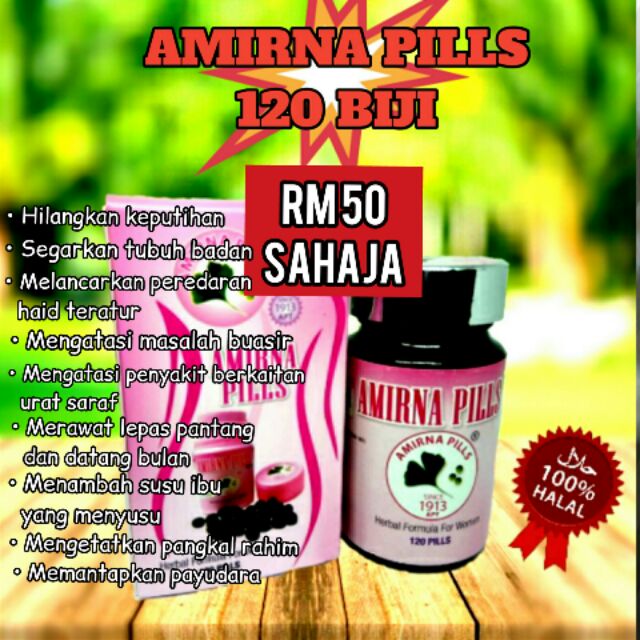 [🔥HOT ITEMS🔥] [💯ORIGINAL PRODUCT💯] Jamu Terbaik Amirna Pills | Shopee ...