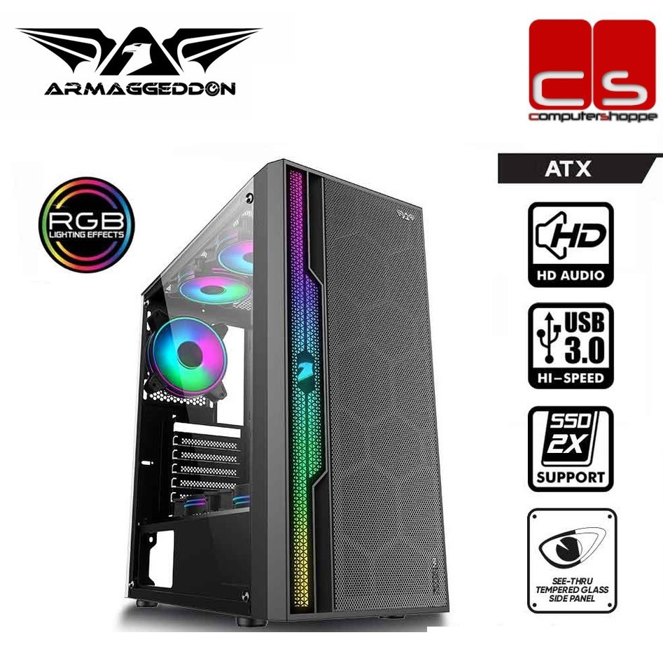 Armaggeddon Nimitz N9 ATX Gaming Casing with Tempered Glass | Shopee ...