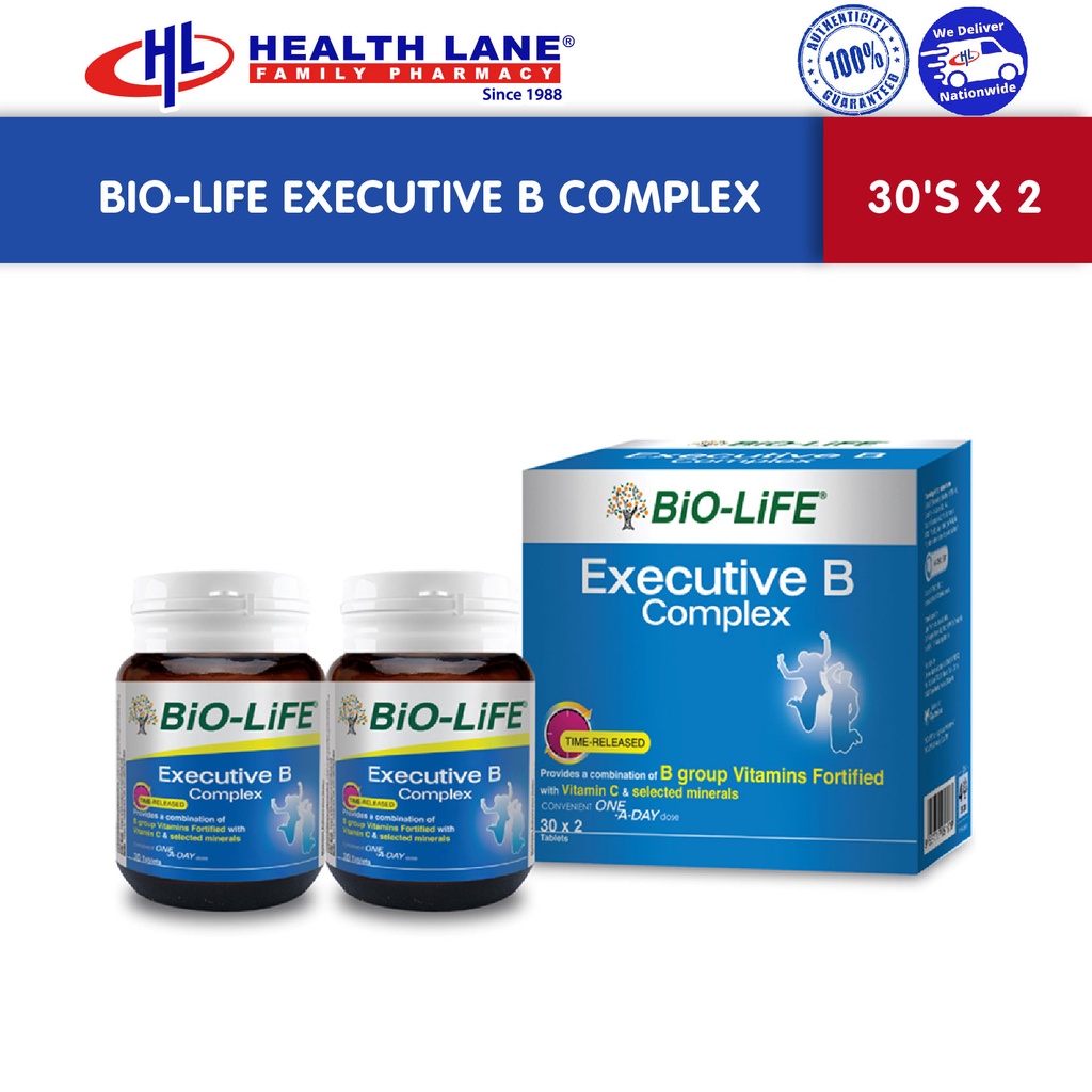 BiO-LiFE Executive B Complex (30's x 2) | Shopee Malaysia