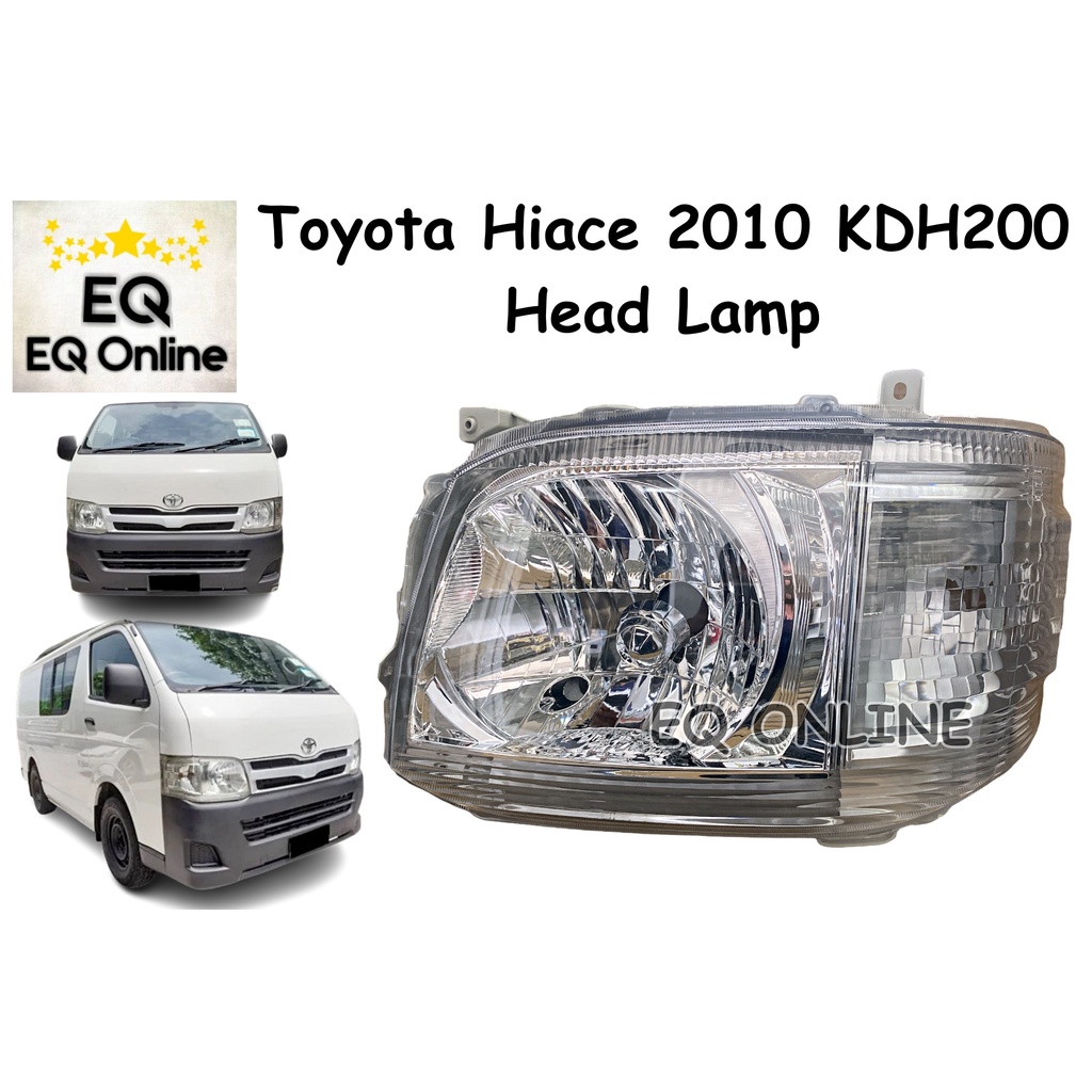 Toyota Hiace Head Lamp 2010 KDH200 KDH201 Head Lamp Head Light Lampu Depan Lampu Besar 前头车大灯 ...