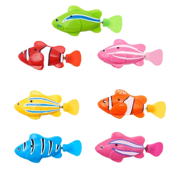 Robo Fish Electric Flash Swimming Fish Magical Machine Induction Fish ...