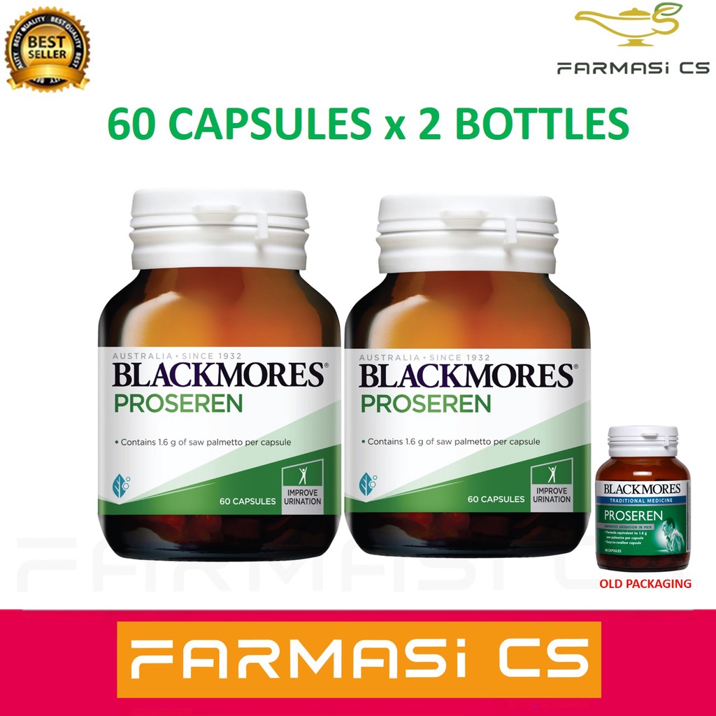 PROMO BLACKMORES Proseren 60 capsules x 2 bottles (TWIN) EXP:06/2027 ...