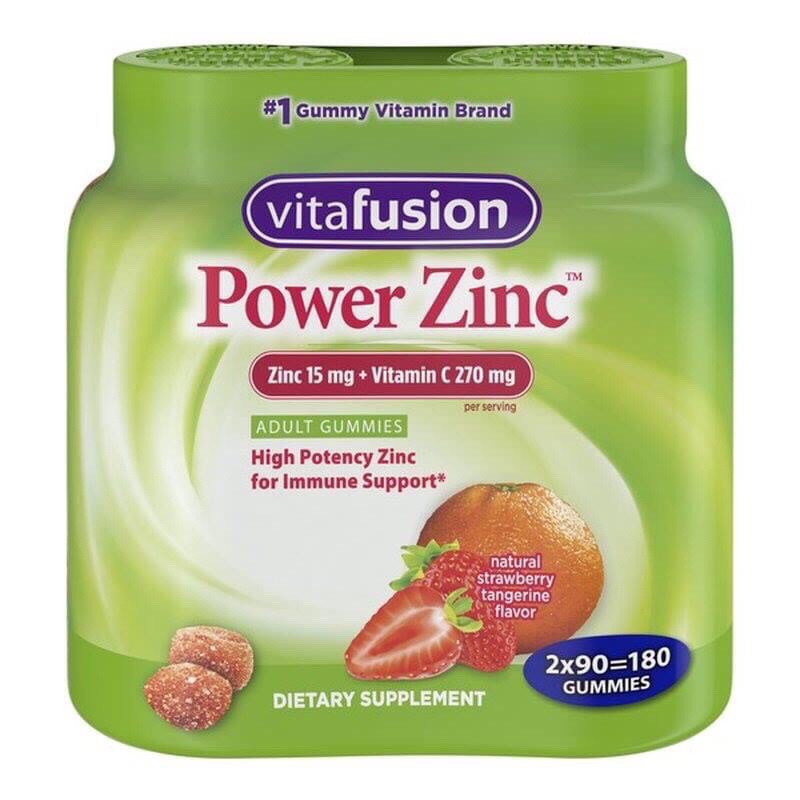 (USA) Power Zinc Vitafusion Candy [1 Box of 90 tablets] | Shopee Malaysia