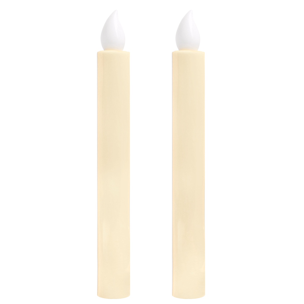 Christmas LED Long Candles / Warm White Flameless Light / Wedding ...