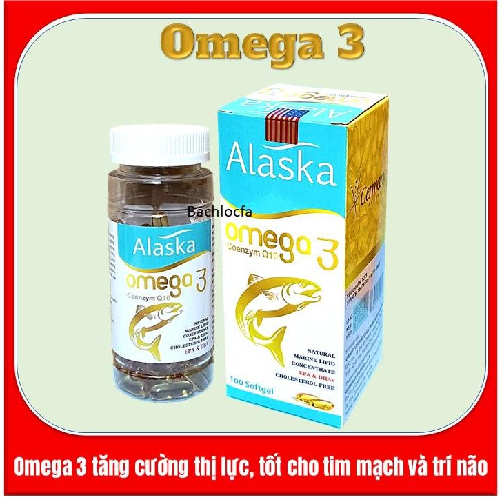 Om.ega 3 Coenzyme Q10 Alaska Fish Oil Capsules Nourish the Brain ...