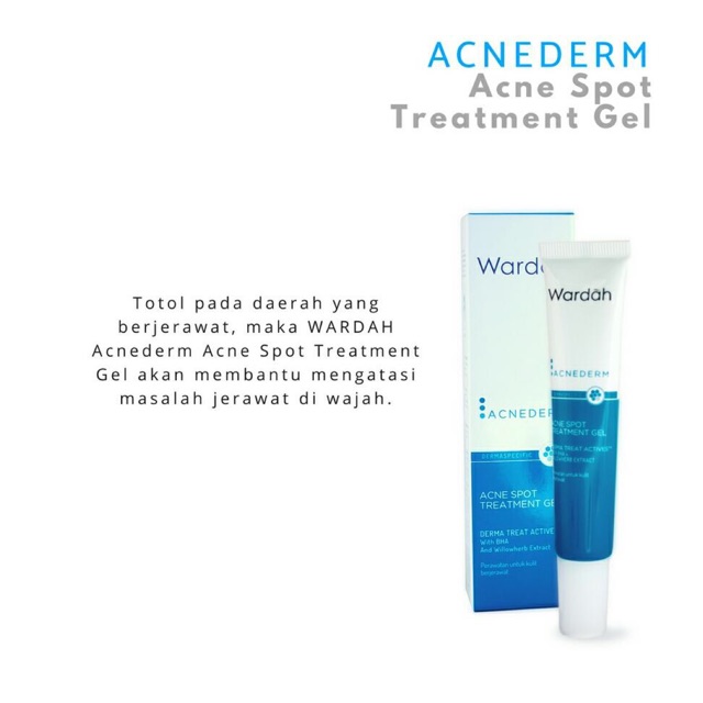 Wardah Acnederm Spot Treatment Gel 15ml | Shopee Malaysia