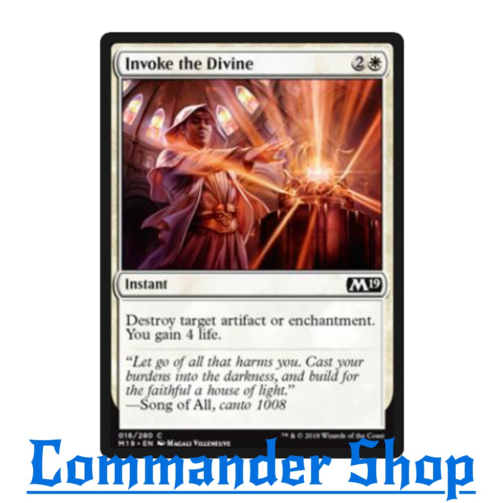 Invoke The Divine (Instant) White Card Magic The Gathering (MTG ...