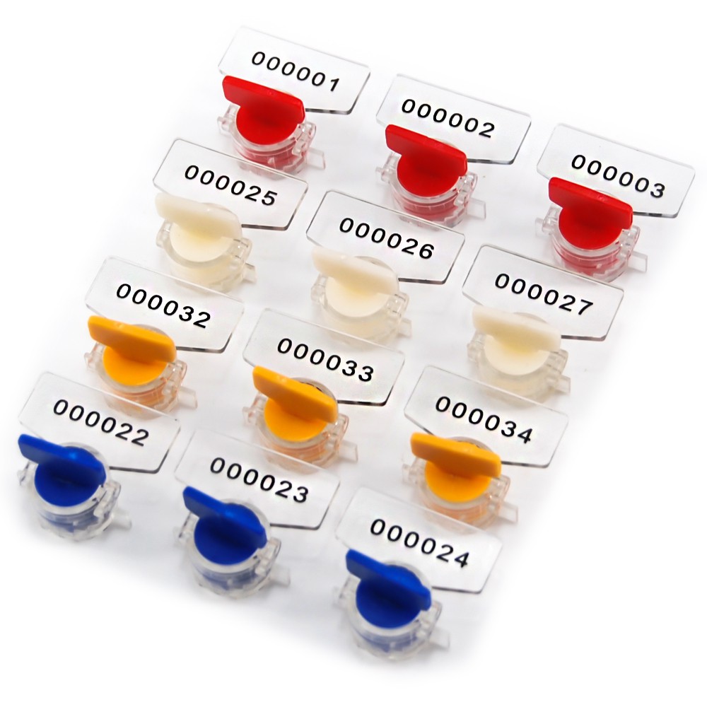 100Pcs Tamper Meter Seals Security Utility Twist Plastic Meter Seal ...