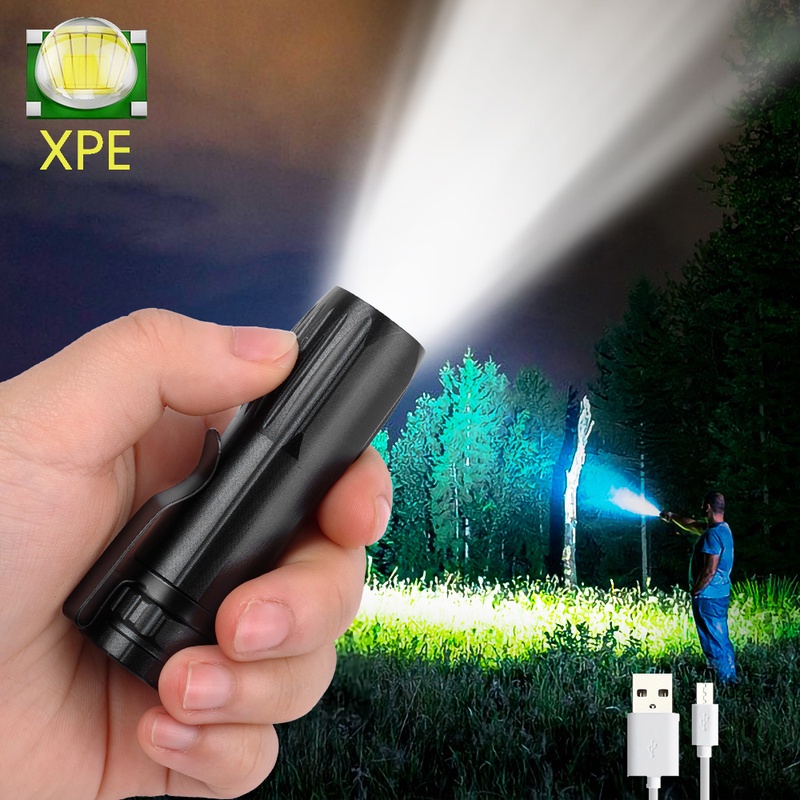 Mini LED Flashlight/Pocket Ultra Bright Small Powerful USB Operated Pen ...