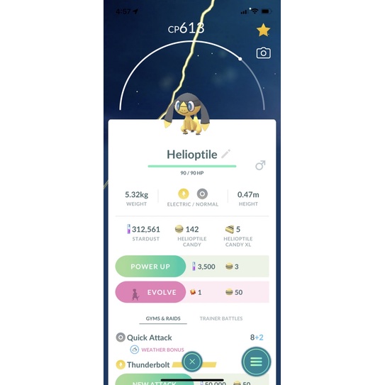 (694) Helioptile Pokemon Go Trade | Shopee Malaysia