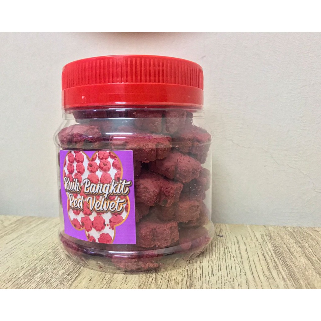 Kuih Bangkit Red Velvet Murah Sedap Biskut Raya Viral | Shopee Malaysia