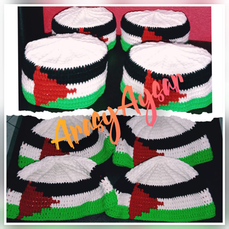 kopiah kait bendera Palestin 🇵🇸 | Shopee Malaysia