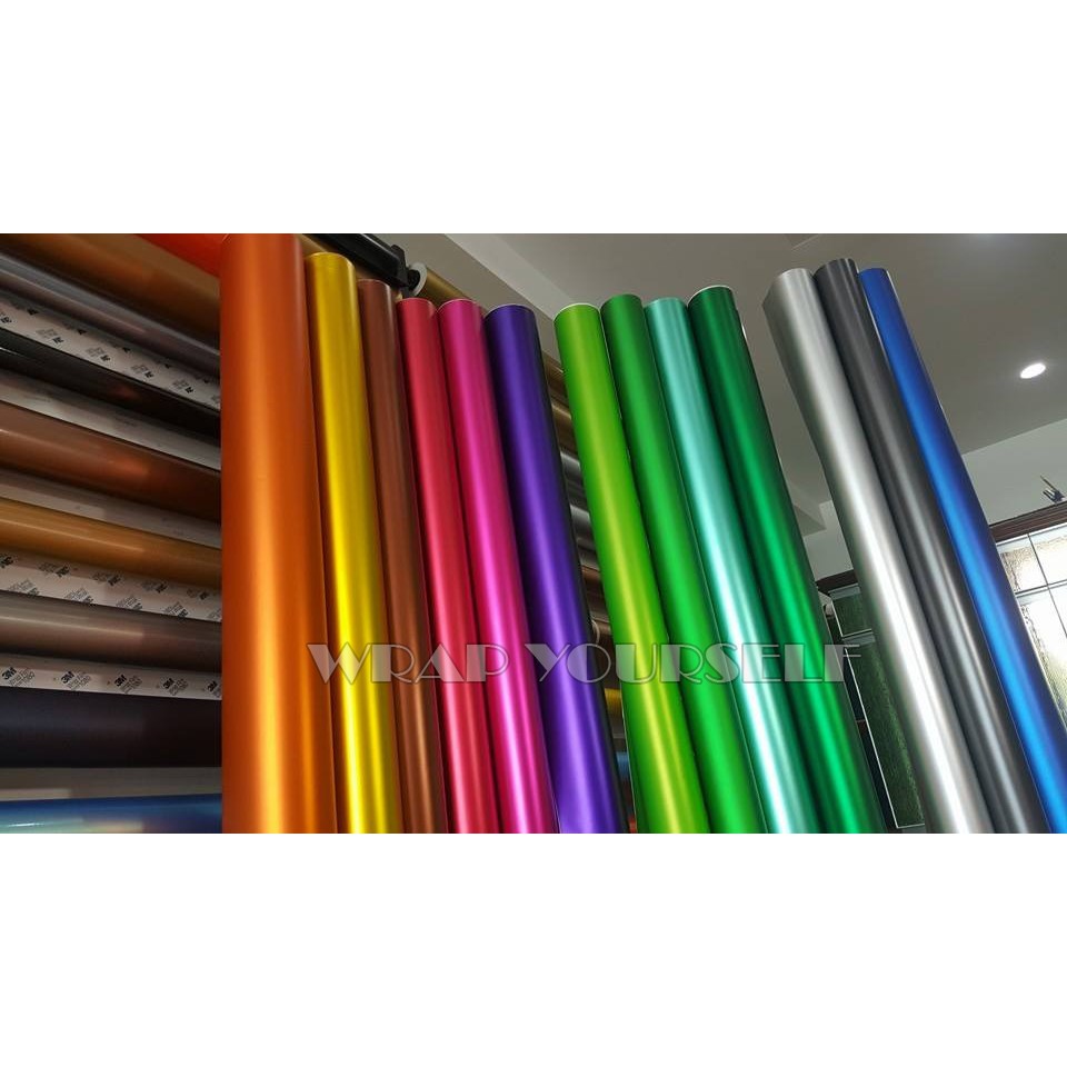 (READY STOCK)Matte chrome wrap air free fancy cool colour wrap sticker ...