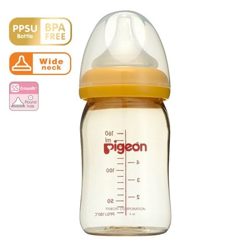 ORIGINAL PIGEON 5oz / 160ml PPSU Bottle Wide Neck Bottle 0+ Month Teat Botol Susu Tahan Lama ...