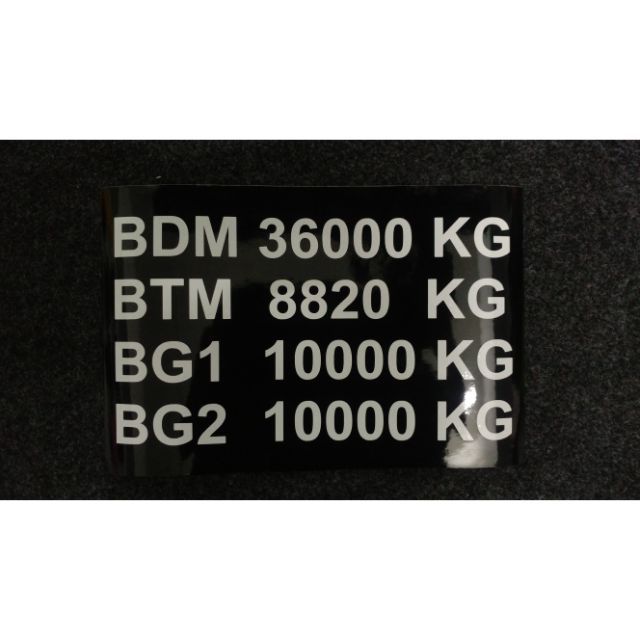 Lorry side sticker BDM BTM BG1 BG2 for JPJ Inspection | Shopee Malaysia