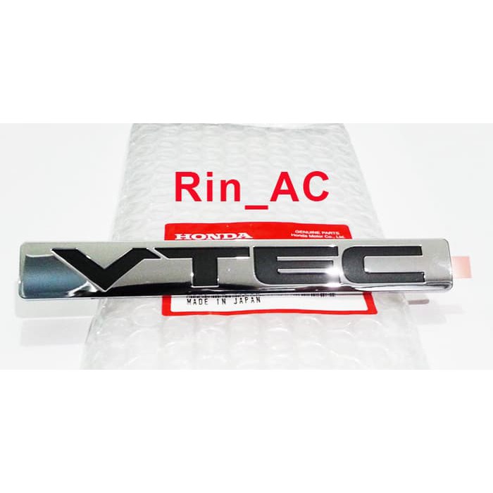 MESIN ORIGINAL Emblem Logo VTEC Written Emblem on Engine Cover Cover ...