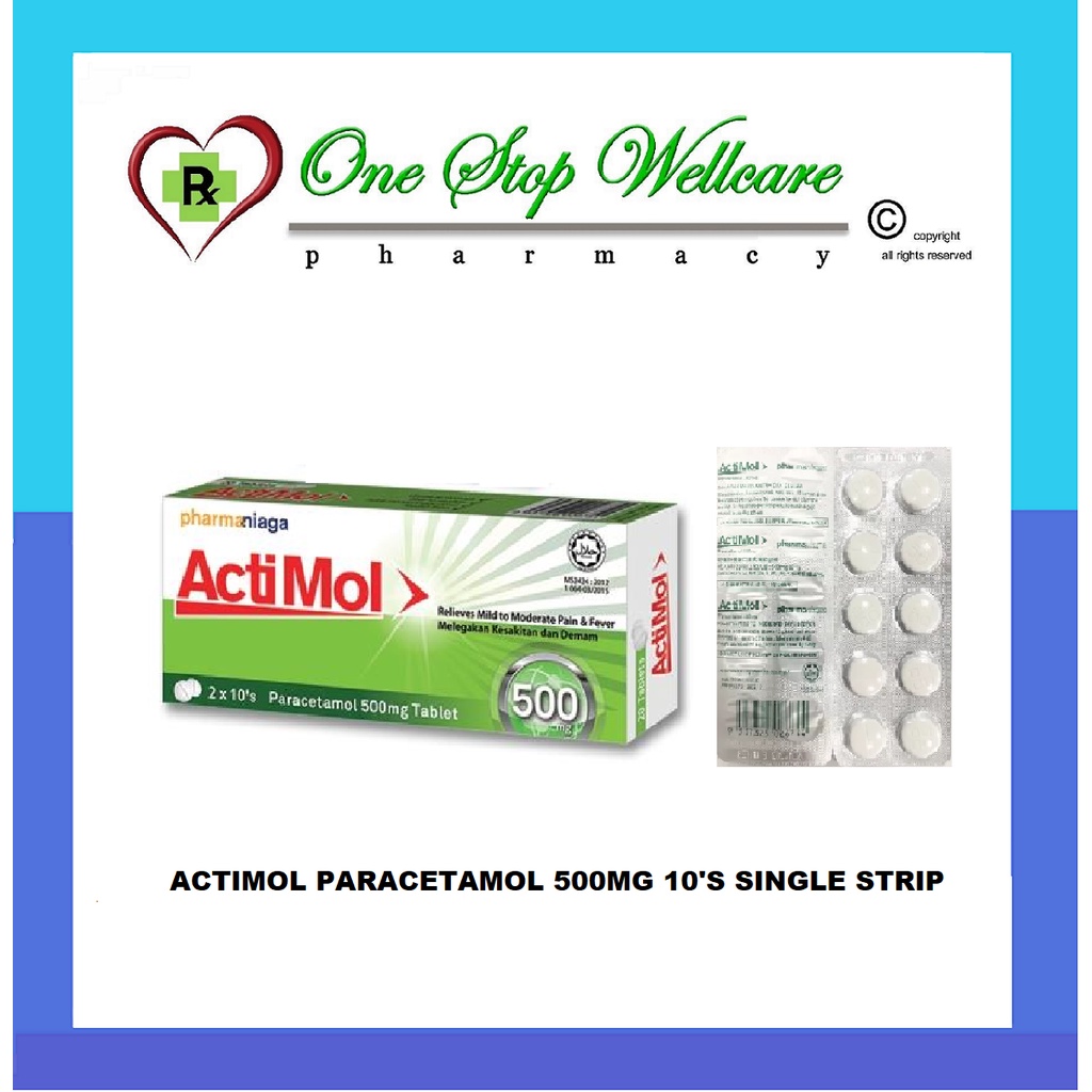 ACTIMOL PARACETAMOL 500MG / 650MG | Shopee Malaysia