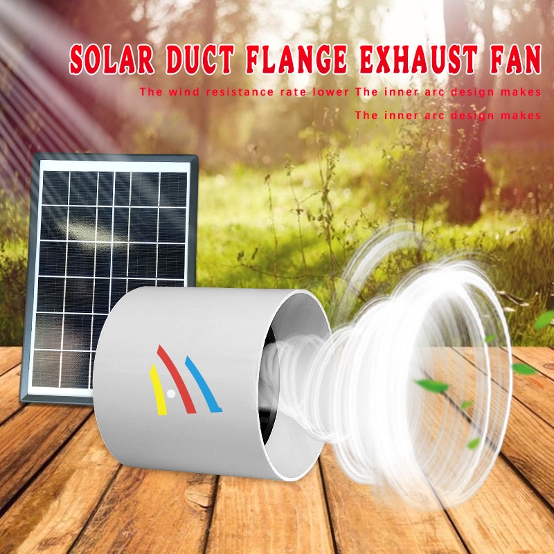Solar fan 4-inch car exhaust 110 pipe roofventilation 10cm exhaust fan ...