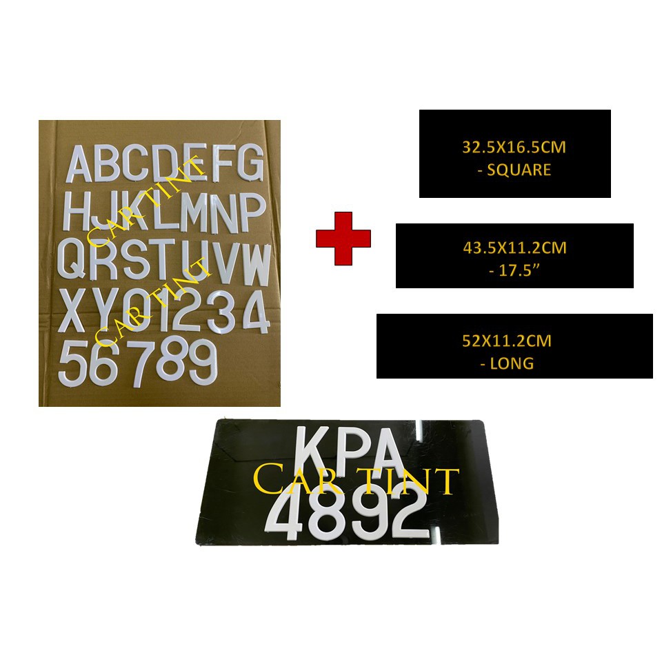NUMBER PLATE KERETA (size ukuran standard JPJ) | Shopee Malaysia