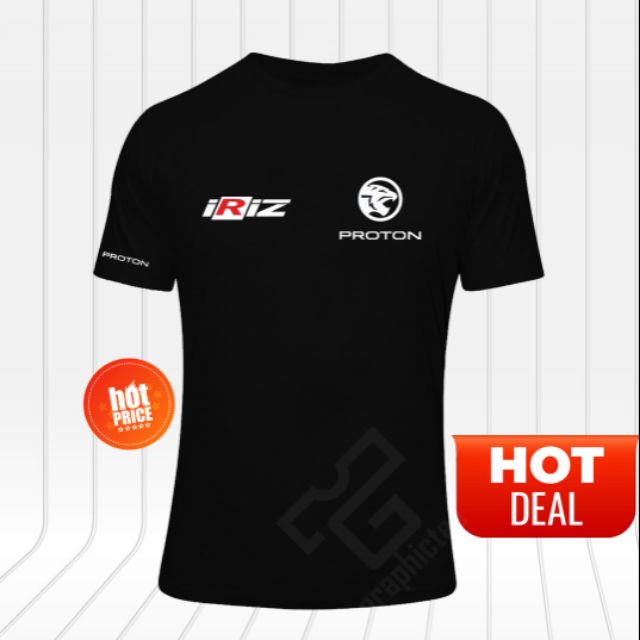 T-Shirt Tee Cotton 160GSM Unisex New Proton Iriz Logo Short Sleeve SS ...