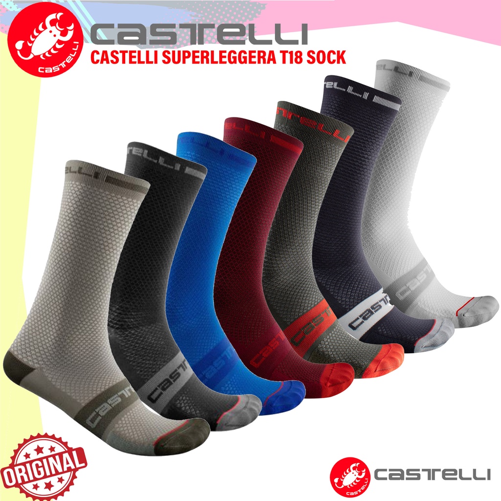 CASTELLI SUPERLEGGERA T18 SOCK SOCKS CYCLING PREMIUM SOCK MADE IN ITALY ...