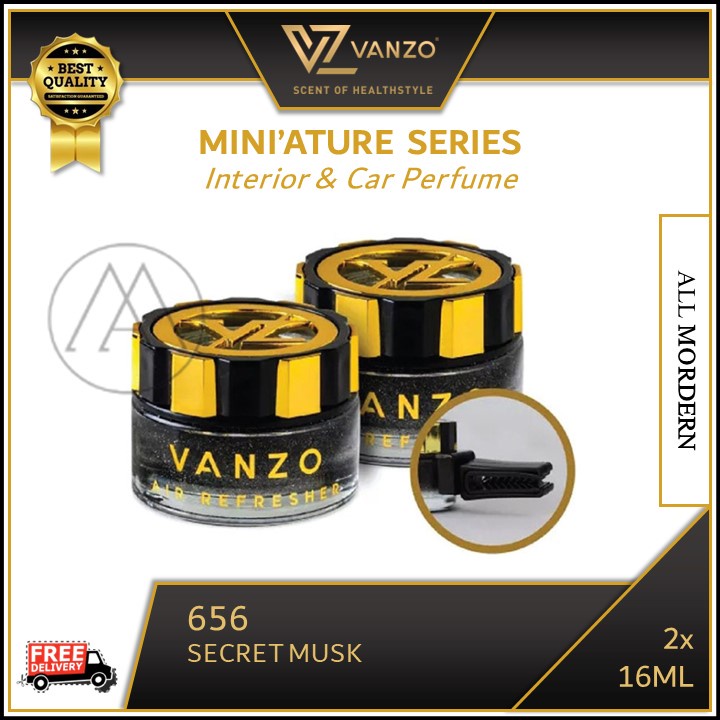 VANZO Car Perfume ALL SERIES Duo Series Mini Series Car Air Freshener ...