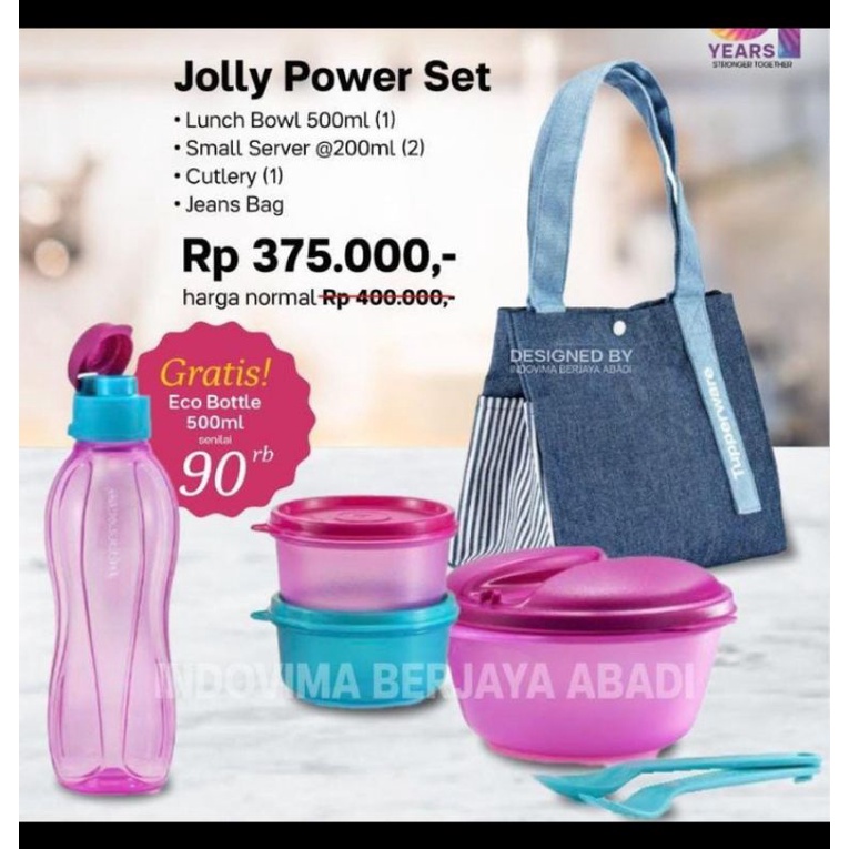 Jolly power set Tupperware / tupperwre dining set package | Shopee Malaysia