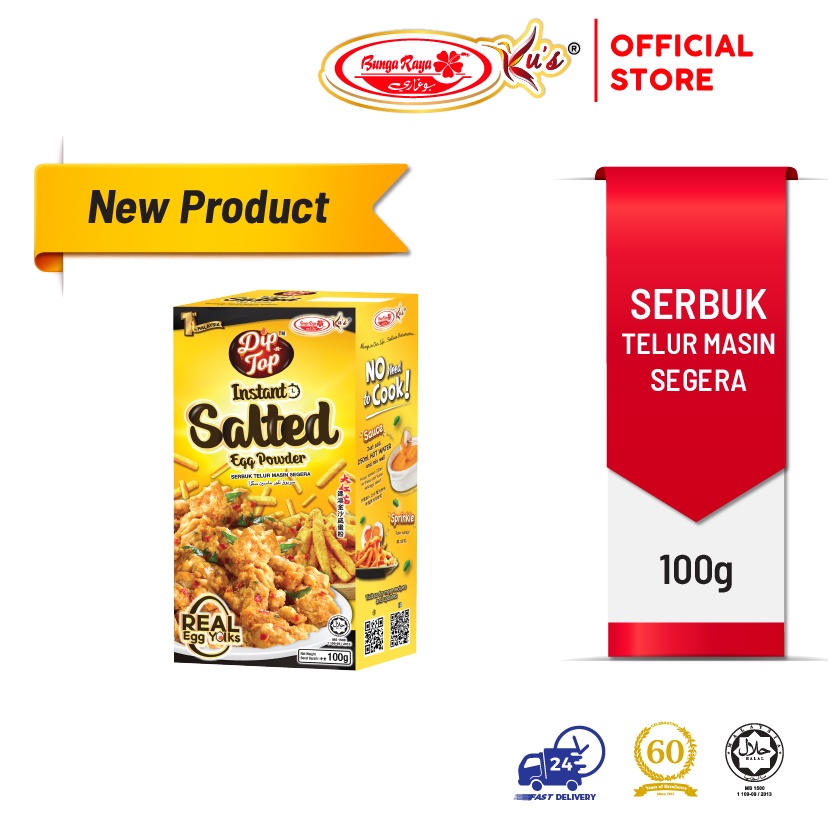 BUNGA RAYA KUS Salted Egg Powder 100g || BUNGA RAYA KUS Serbuk Telur ...