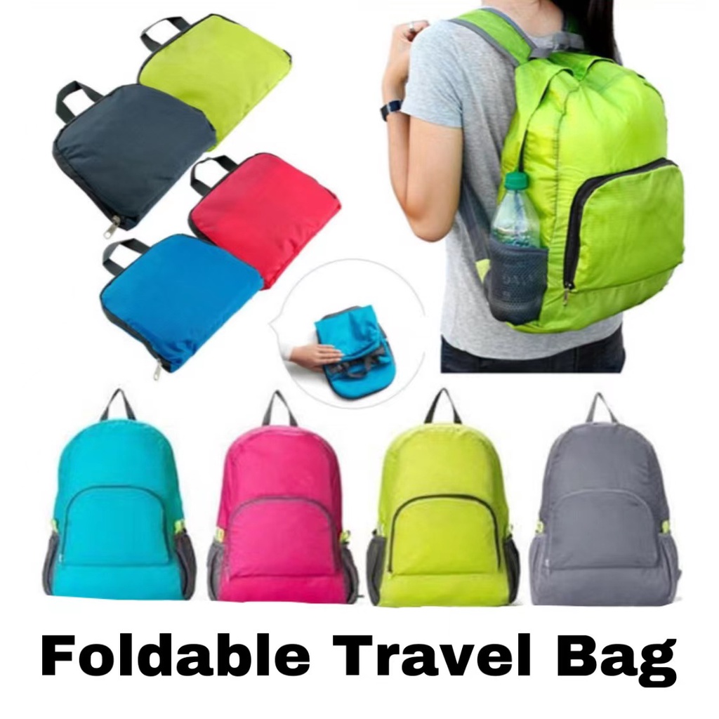 HOT_ Lightweight Foldable Waterproof Backpack Nylon Sport Travel Bag ...