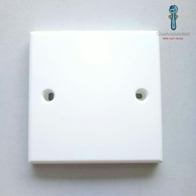 Electric End Cap | 3x3 Penutup Socket Electric Box | Blank Plain Plate ...