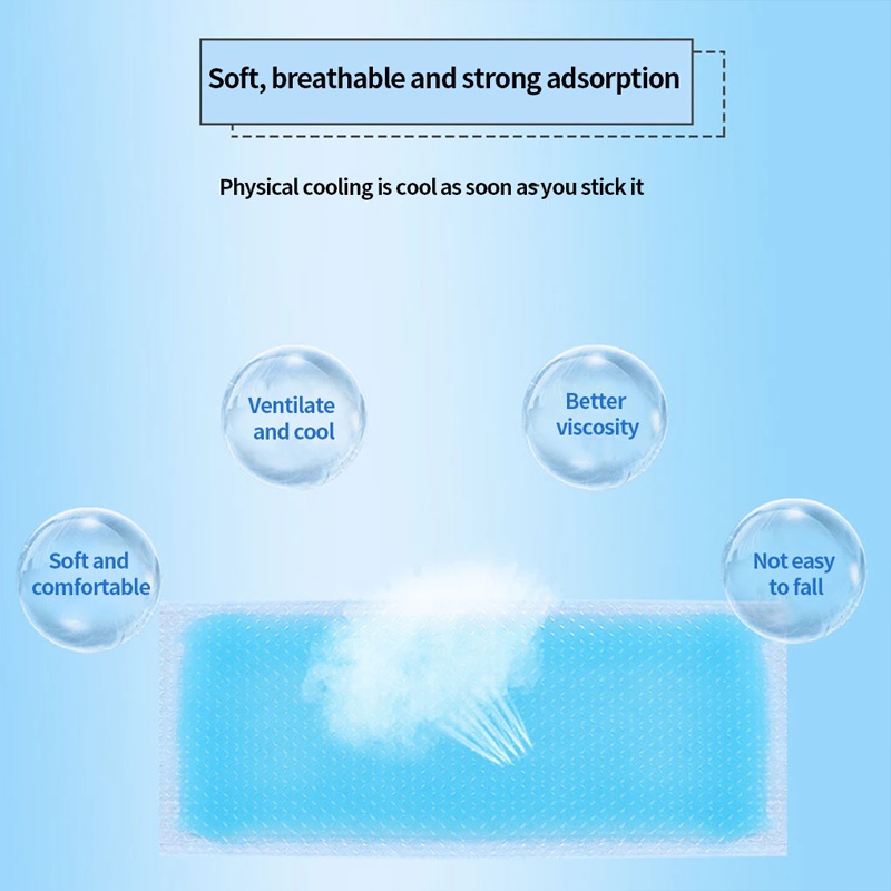 1Pack Disposable Cooling Patches Cooling Gel Stickers Adults Children ...