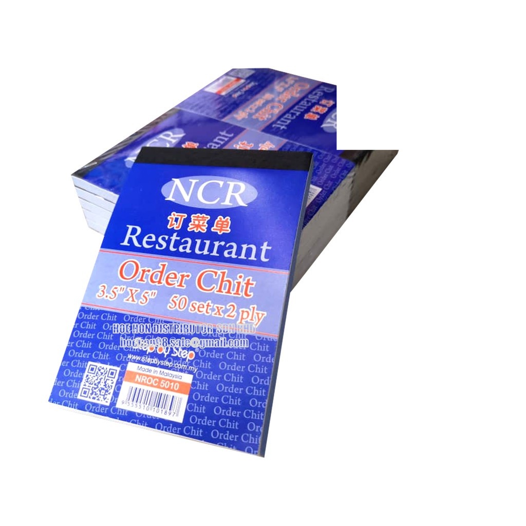 Restaurant Order Chit / Table Number Quick Note / Buku Pesanan Restoran ...