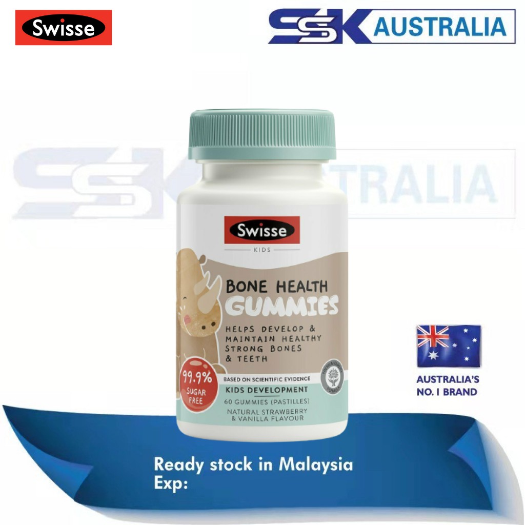 [100% AUTHENTIC] SWISSE Kids Bone Health Gummies (60 Gummies) | Shopee ...