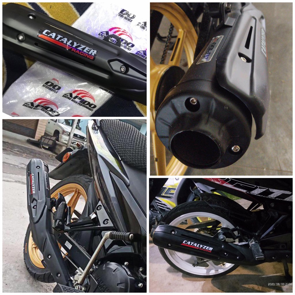 MUFFLER EXHAUST YAMAHA LC 135 V2 V3 V4 V5 V6 APIDO RACING EXHAUST EKZOS ...