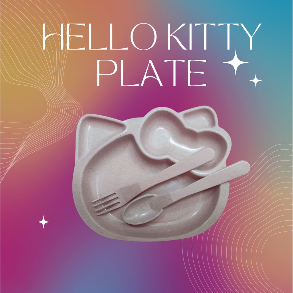 HELLO KITTY PLATE - Baby First Meal Cutlery Set/Baby Food/Complete Set ...