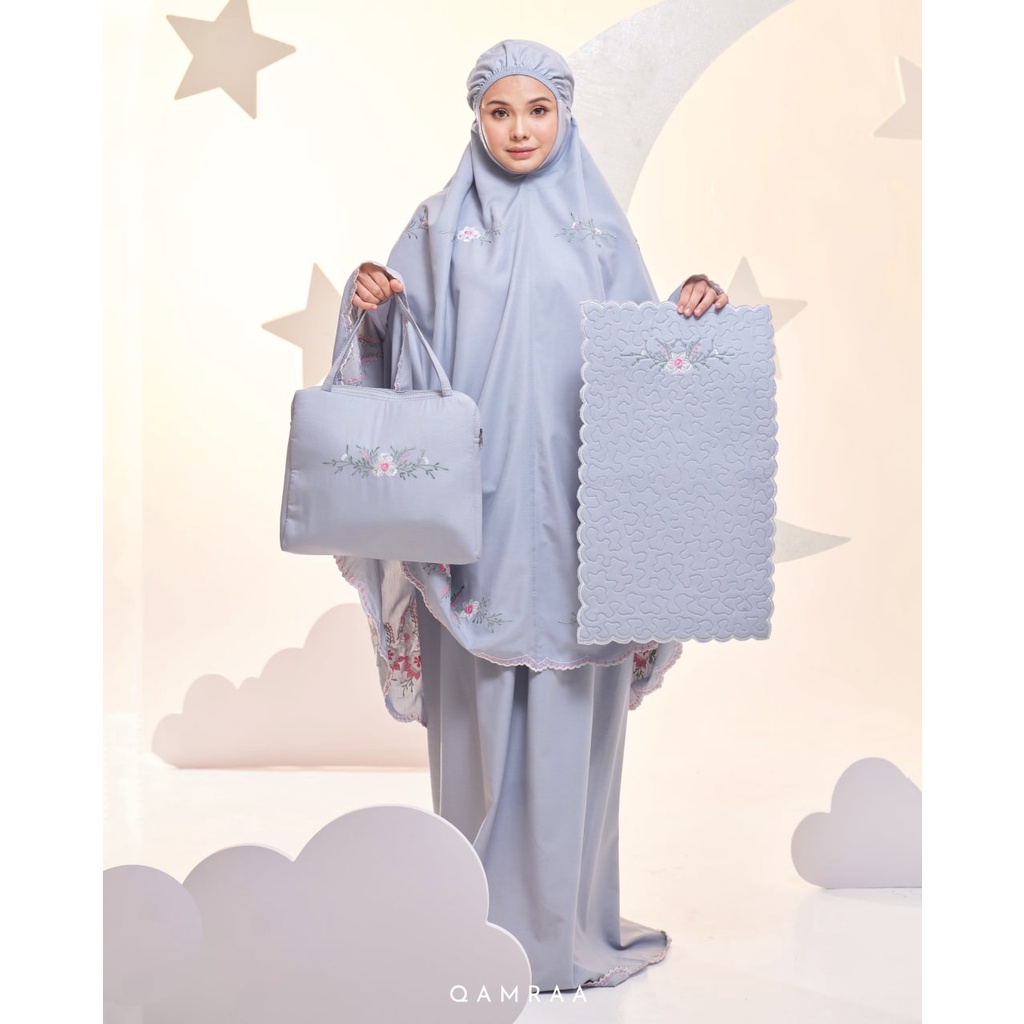 Telekung Syaaban Travel by Qamraa Free Bag Sejadah Kain Tebal Sejuk ...