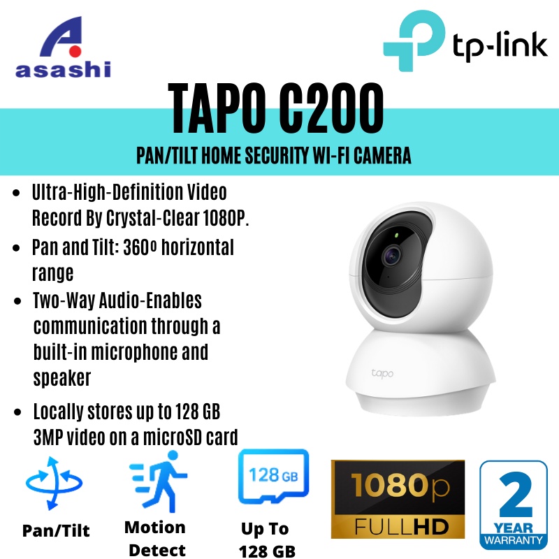 TP-Link Tapo C100 / Tapo C110 / Tapo C200 / Tapo C210 / Tapo C225 ...