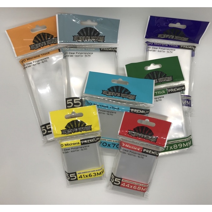 Sleeve Kings Premium Card Sleeves (VARIOUS SIZES) - 100 microns thick ...
