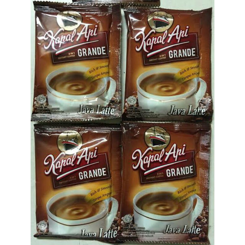 Grande Java Latte Renceng / Sachet Fire Boat Coffee 20 Grams | Shopee ...