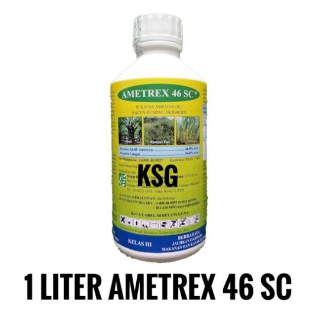 1L Ametrex Ametryn 46% Herbicide Racun Rumput Susu | Shopee Malaysia