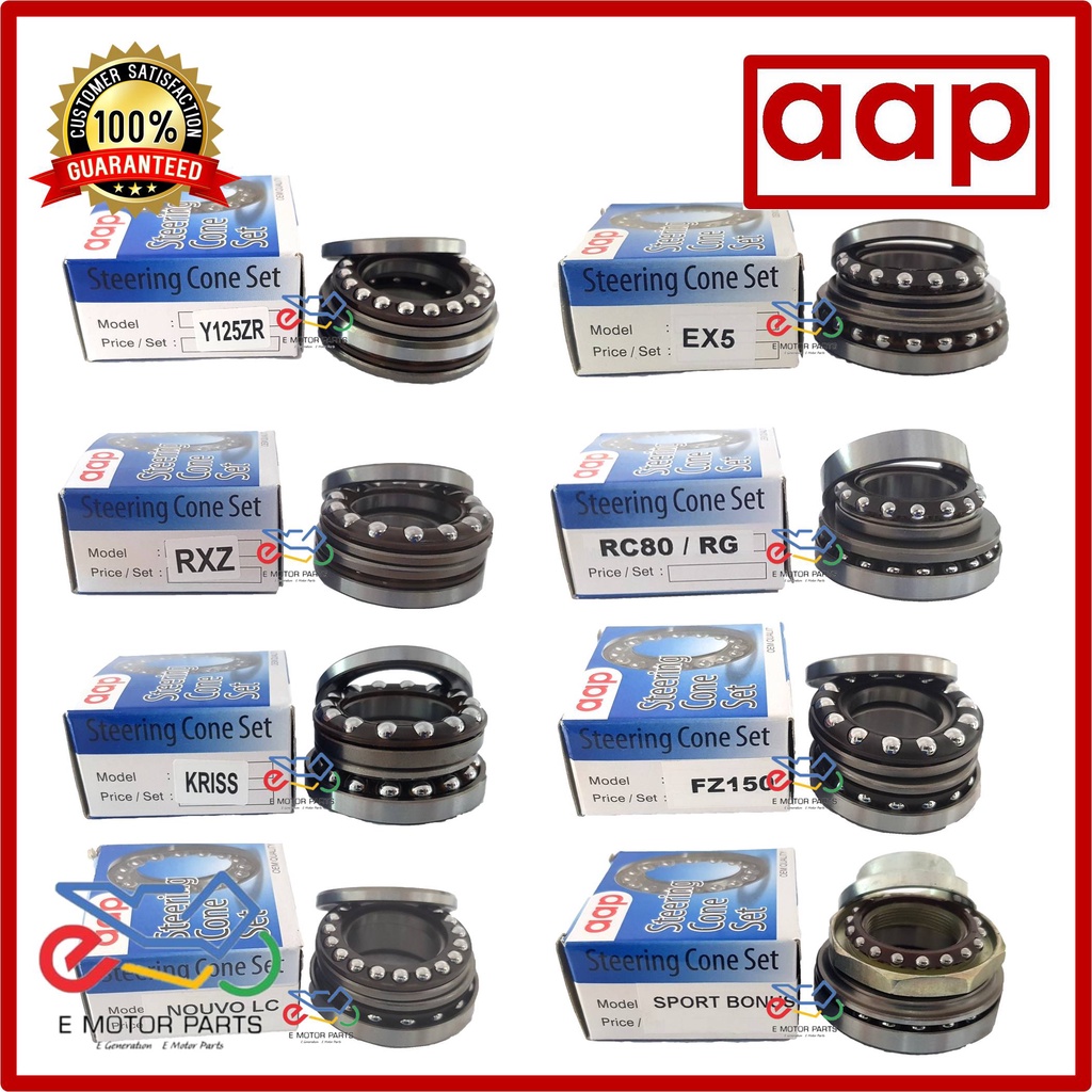 AAP STEERING CONE SET CONE SET KON STERENG EX5 RXZ Y125 Y15 NOUVOLC ...