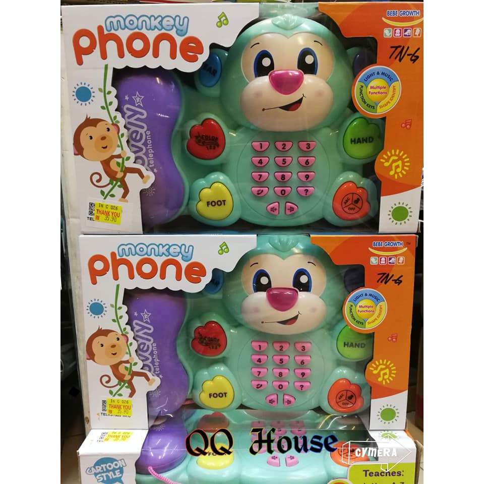 battery monkey phone with lights and music | Shopee Malaysia
