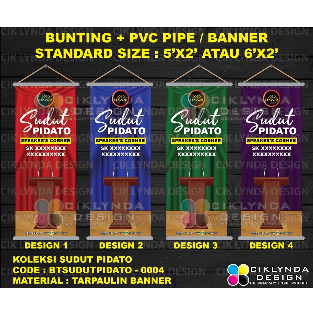 PRE-ORDER - BUNTING + PVC PIPE - SUDUT PIDATO | Shopee Malaysia
