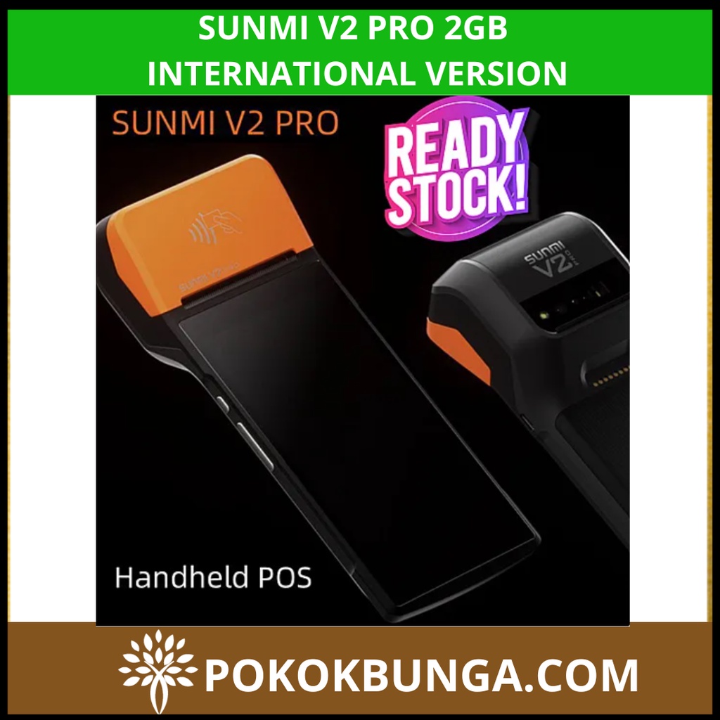 SUNMI V2 PRO 2GB International Version 4G WiFi Mobile Handheld POS ...