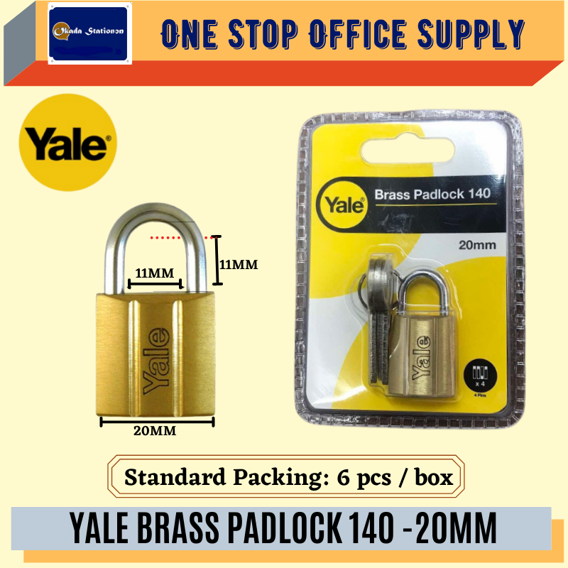 YALE BRASS PADLOCK 140 - 20MM | Shopee Malaysia