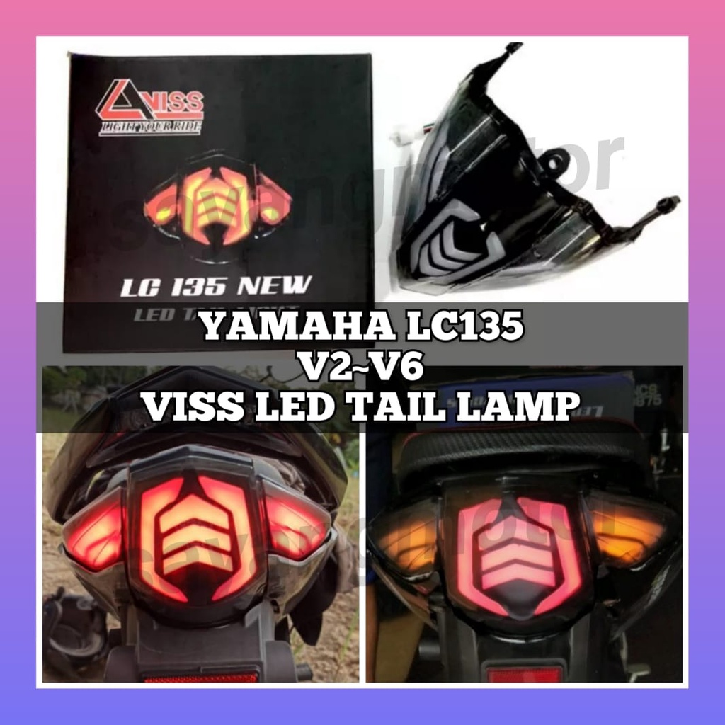 VISS LED TAIL LAMP LED LAMPU BELAKANG YMH LC 135 NEW / LC135 V2 V3 V4 ...