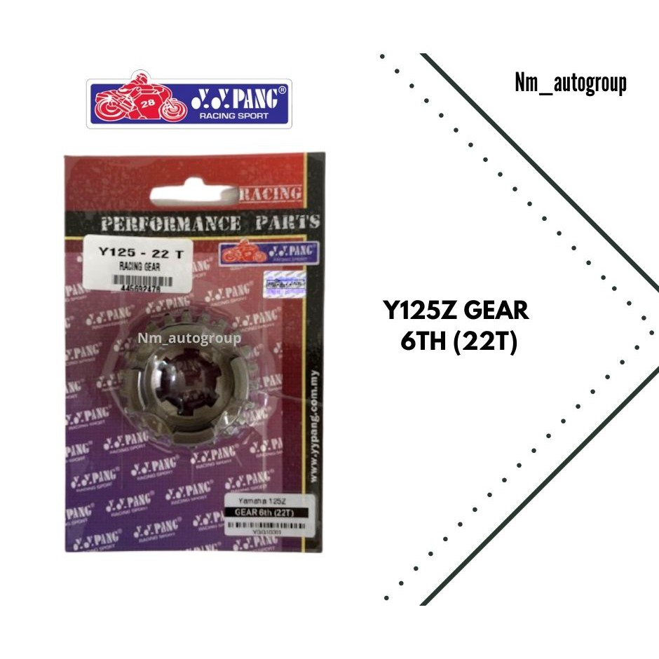 YY Pang Y125Z Gear 6TH - ( 22T / 23T ) | Shopee Malaysia