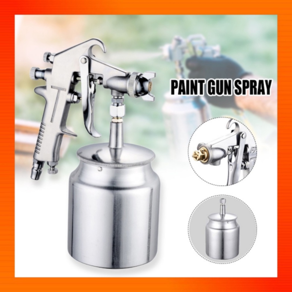 PAINT SPRAY GUN 1.5MM NOZZLE 750CC F75S PAINTING SPRAY GUN PNEUMATIC ...
