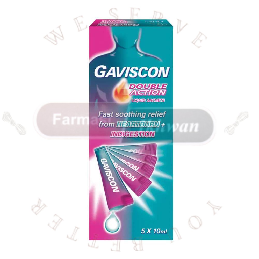 GAVISCON DOUBLE ACTION (5 SACHETS X 10 ML) | Shopee Malaysia